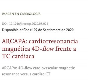 ARCAPA: cardiorresonancia magnética 4D-flow frente a TC cardiaca ...